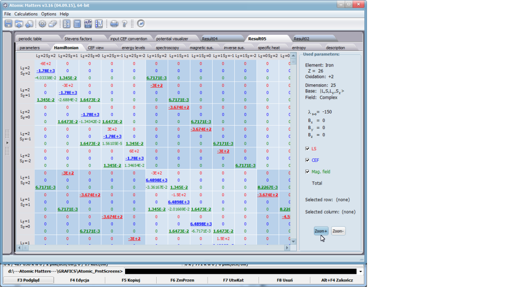 AtomicResultFeBr2-MATRIX | Atomic Matters